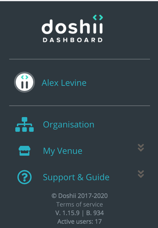View your POS menu in Doshii Dashboard